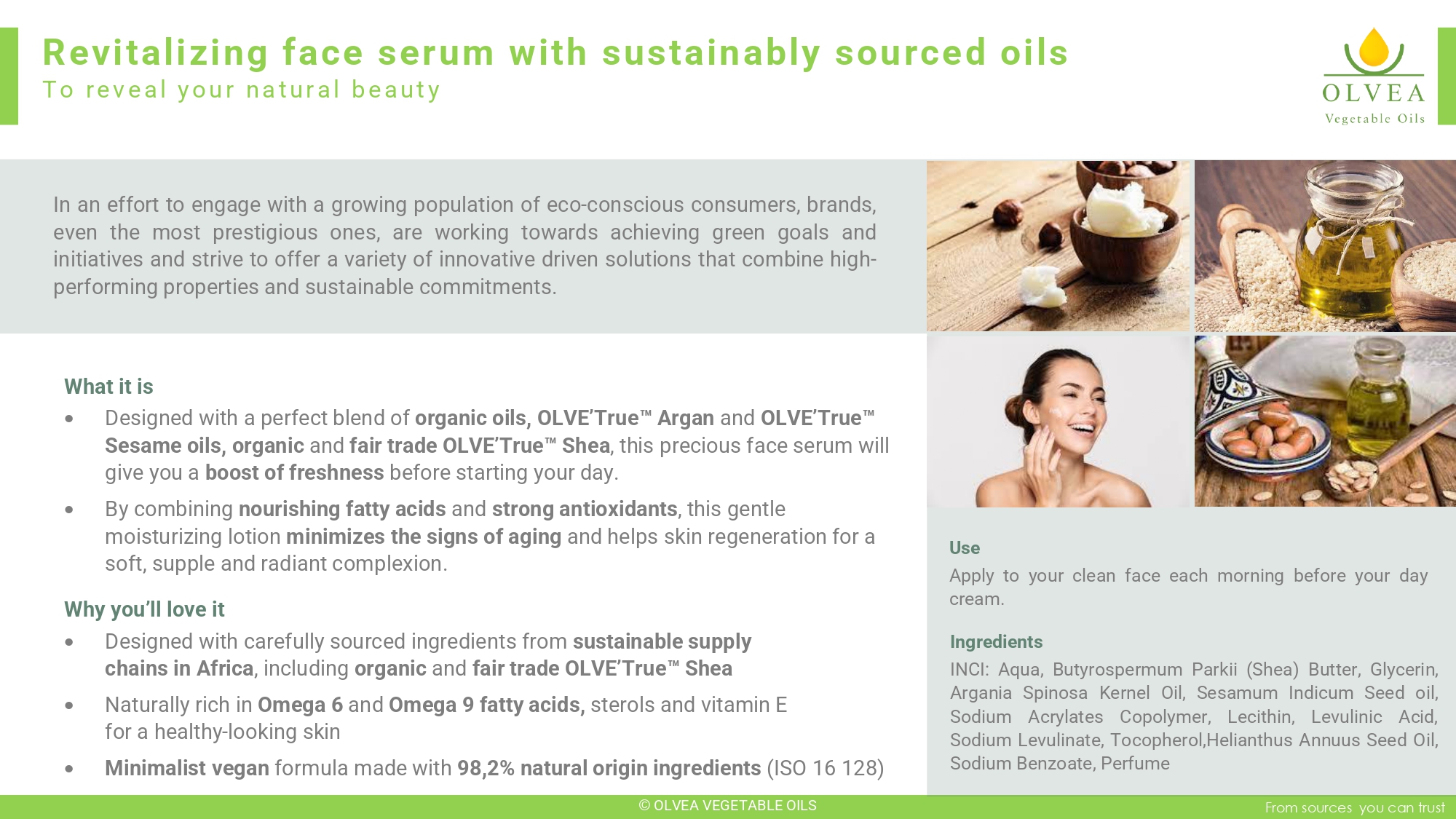 OLVEA - Natural & Sustainable Formulas with OLVE'True™ Shea